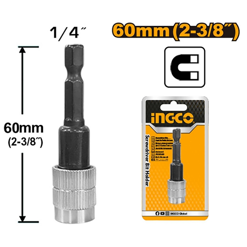 Porta Punta Ingco C/liberacion Rapida 1/4" X 60 Mm # Abh40606