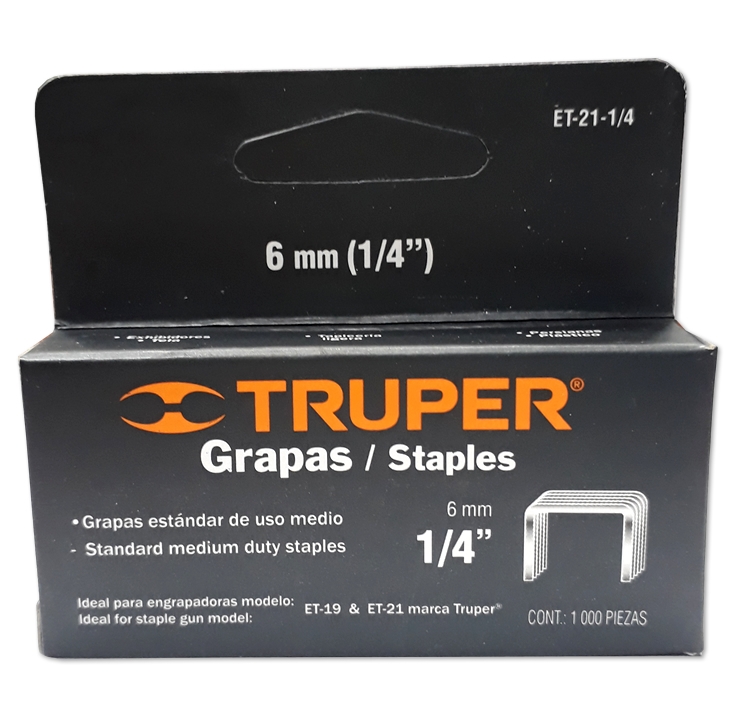 Grapa Truper 1/4